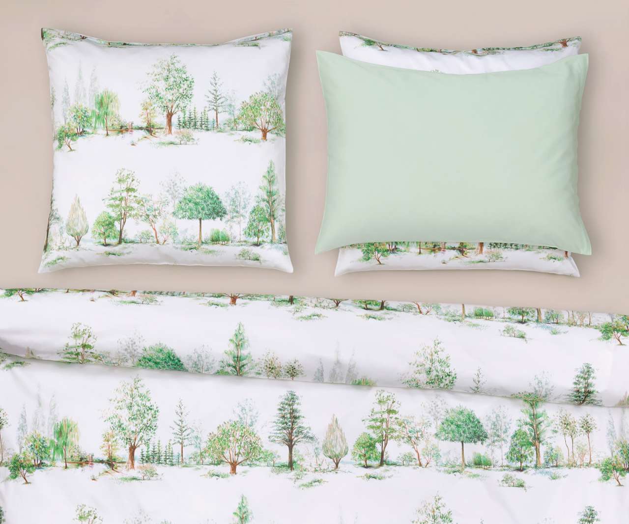 Fischbacher Bettwäsche TREES Satin