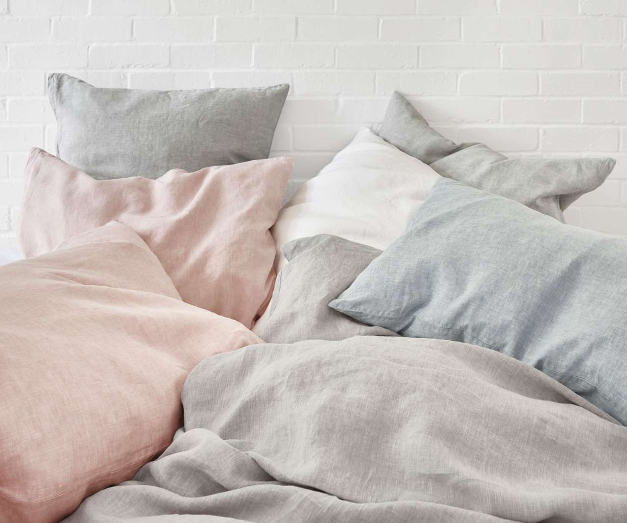 Schlossberg Bettwäsche Levin rose Bettwäsche aus Leinen